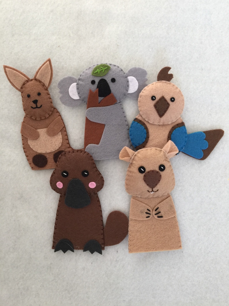 Zoo/jungle/forest/animal Finger Puppet Felt Story/australian Animal ...