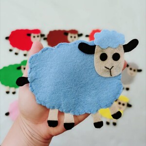Mary Had a Colorful Lamb Flannel Board Story/10 Little Sheep Felt Board ...
