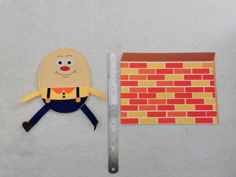 Humpty Dumpty Sat on a Wall Laser Cut Felt Story/hand - Etsy