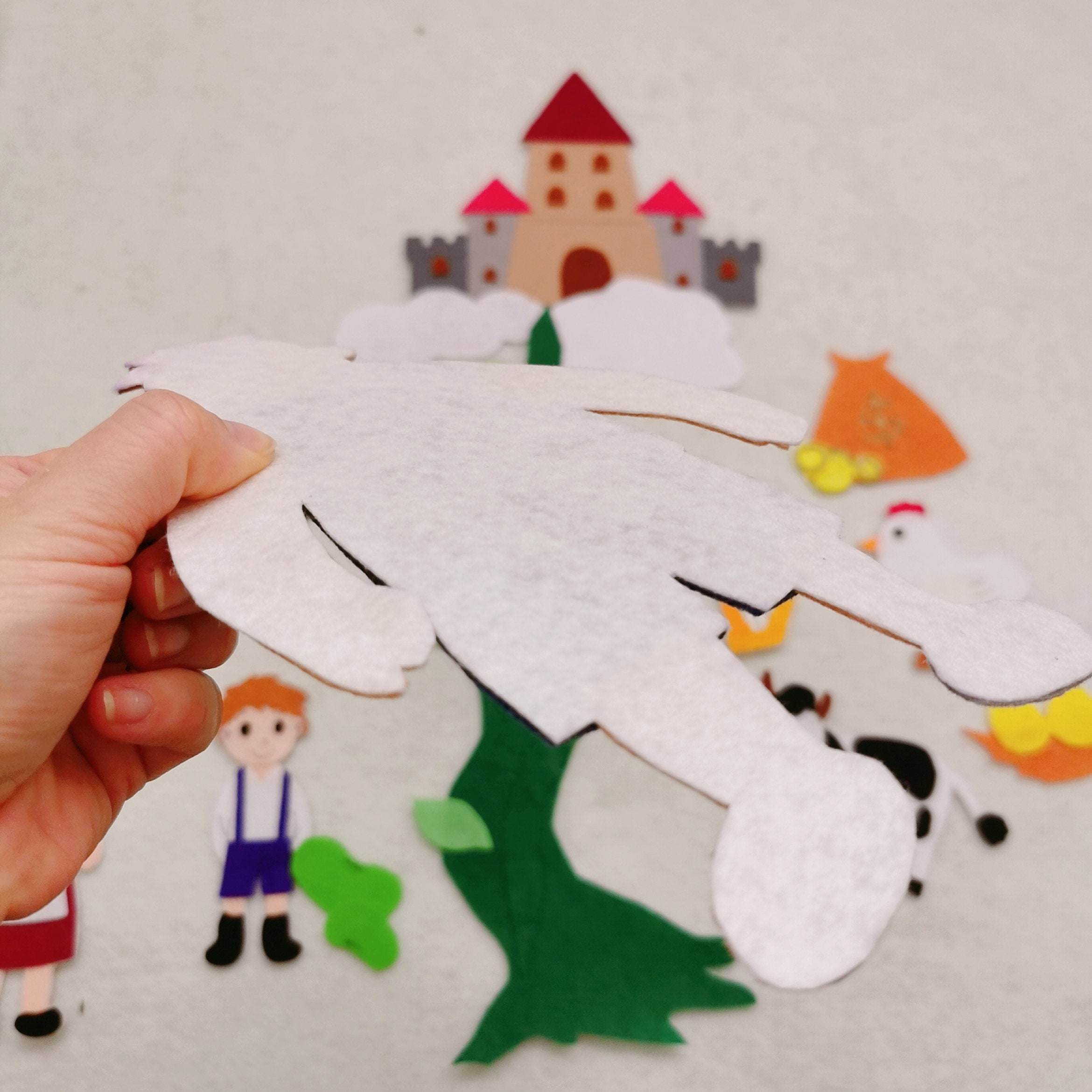 Jack and the Beanstalk Giant Felt Story/flannel Board/creative Play ...