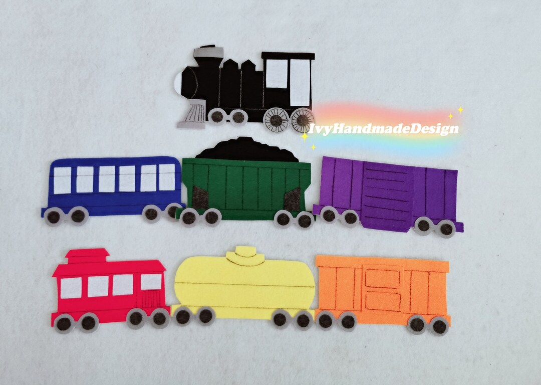 Clickety-clack! All Aboard Train Felt Story/freight Train Flannel Board ...