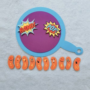 Five Little Hot Dogs Frying in the Pan Felt Board Set/10 Hot Dogs ...