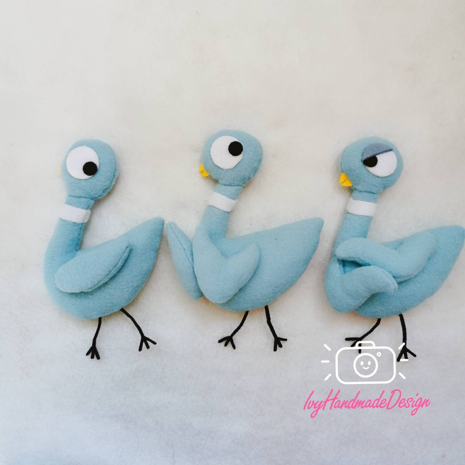 The Pigeon Plush Toy/pigeon Doll Felt Story Book/stuffed - Etsy