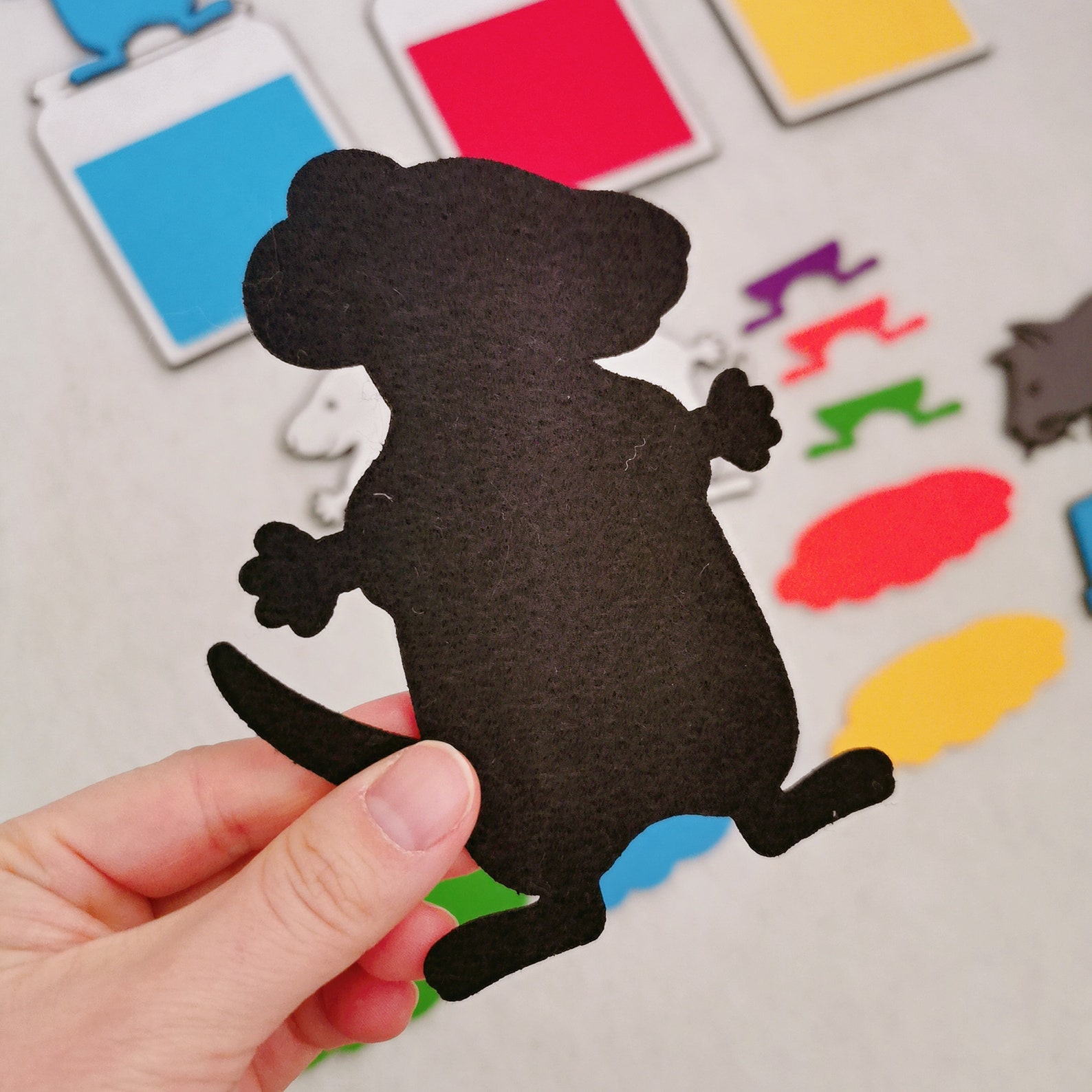 Mouse Paint Felt Board Story Set/flannel Board/preschool/creative Play ...