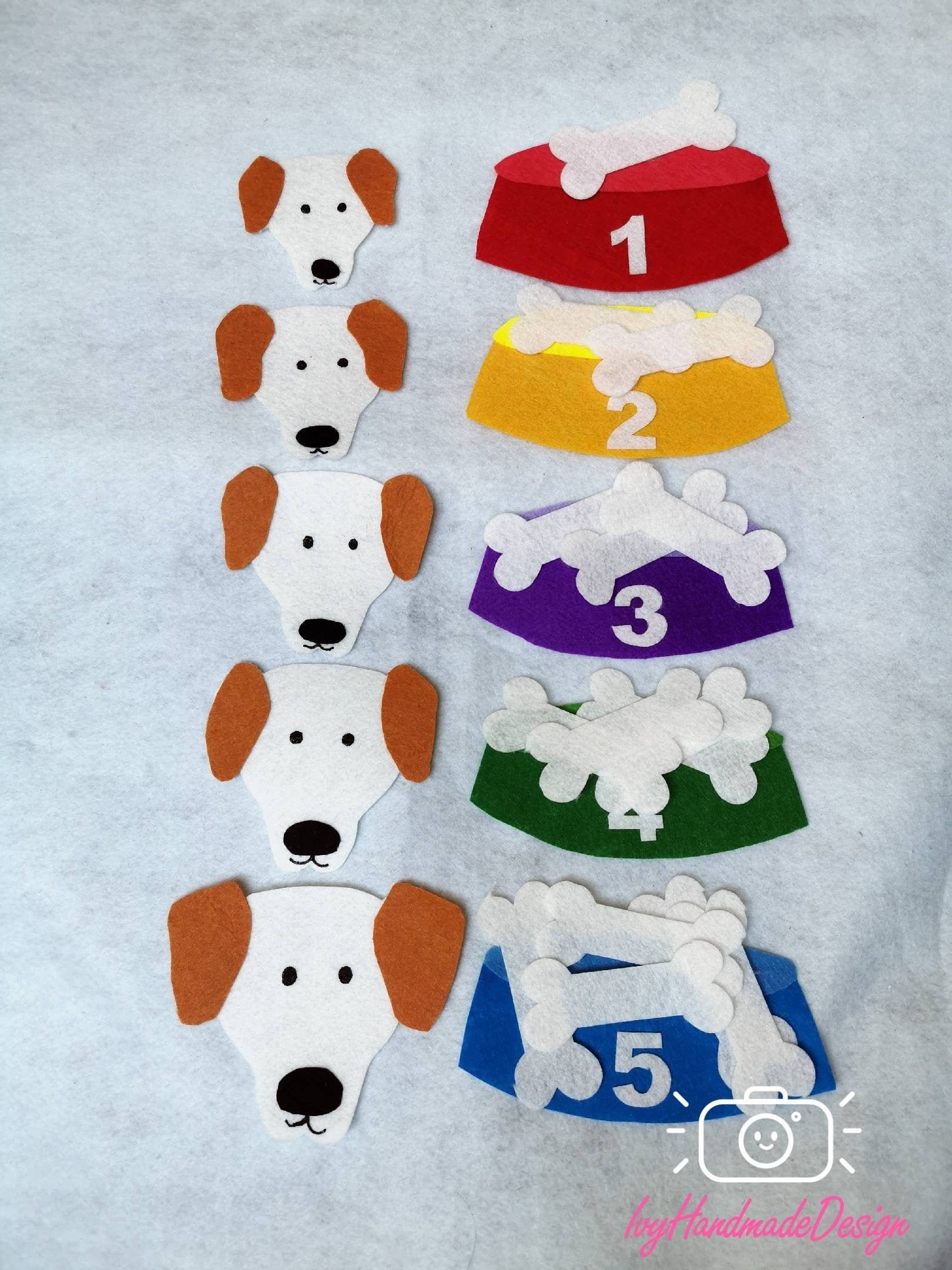 Dog Bones Felt Board Story/puppy Flannel - Etsy