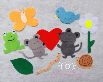 Mouse's First Day of School Felt Story/flannel Board/preschool/teacher ...