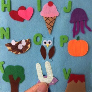 File Folder Game/alphabet Matching/letters/kindergarten/flannel Board ...