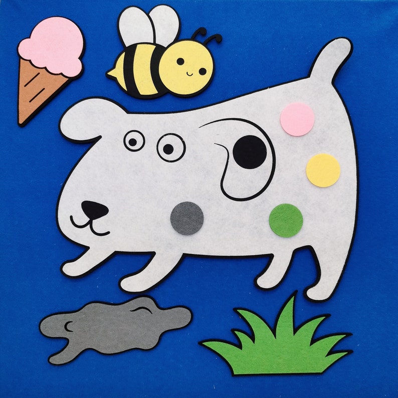 Dog's Colorful Day Felt Story Set/teaching Resource/ - Etsy Canada