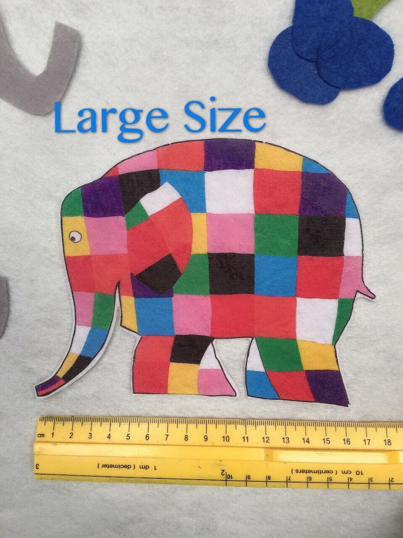 Elmer/The Story of a Patchwork Elephant/felt story | Etsy