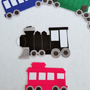 Clickety-clack! All Aboard Train Felt Story/freight Train Flannel Board ...