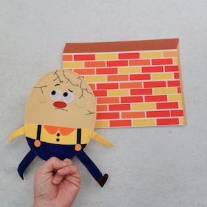 Humpty Dumpty Sat on a Wall Laser Cut Felt Story/hand Puppet/flannel ...