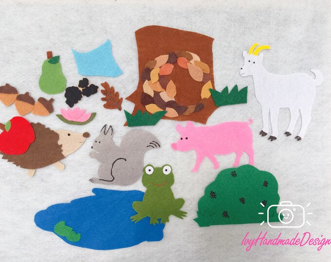 Apple Trouble Felt Story Fall Felt Stories Autumn Felt Stories for ...