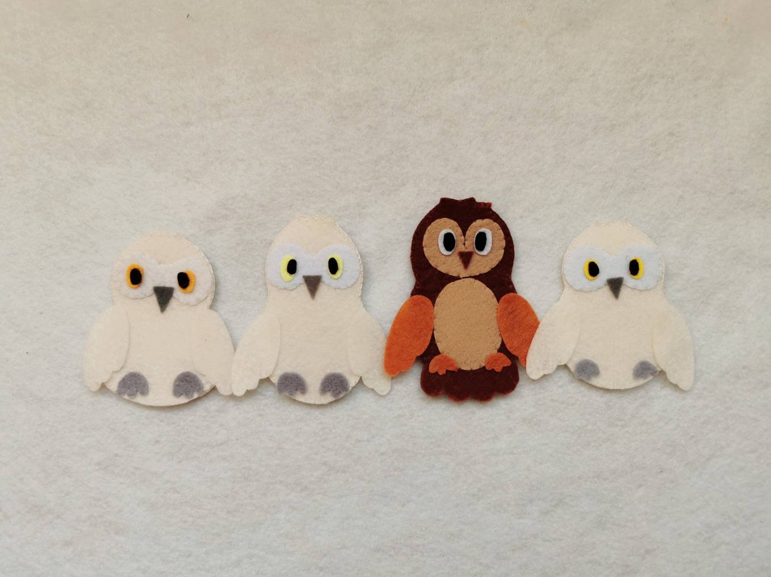 Owl Babies Felt Story/baby Owls Finger Puppets/flannel - Etsy Canada