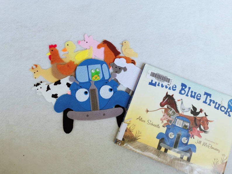 Little Blue Truck Farm Animals Felt Story - Etsy