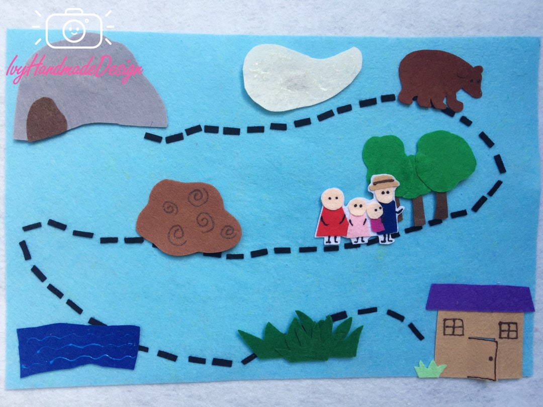 We're Going on a Bear Hunt Felt Set/flannel Board/imagination/children ...