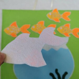 Five Fancy Goldfish at the Pet Store Flannel Felt Story/preschool Felt ...