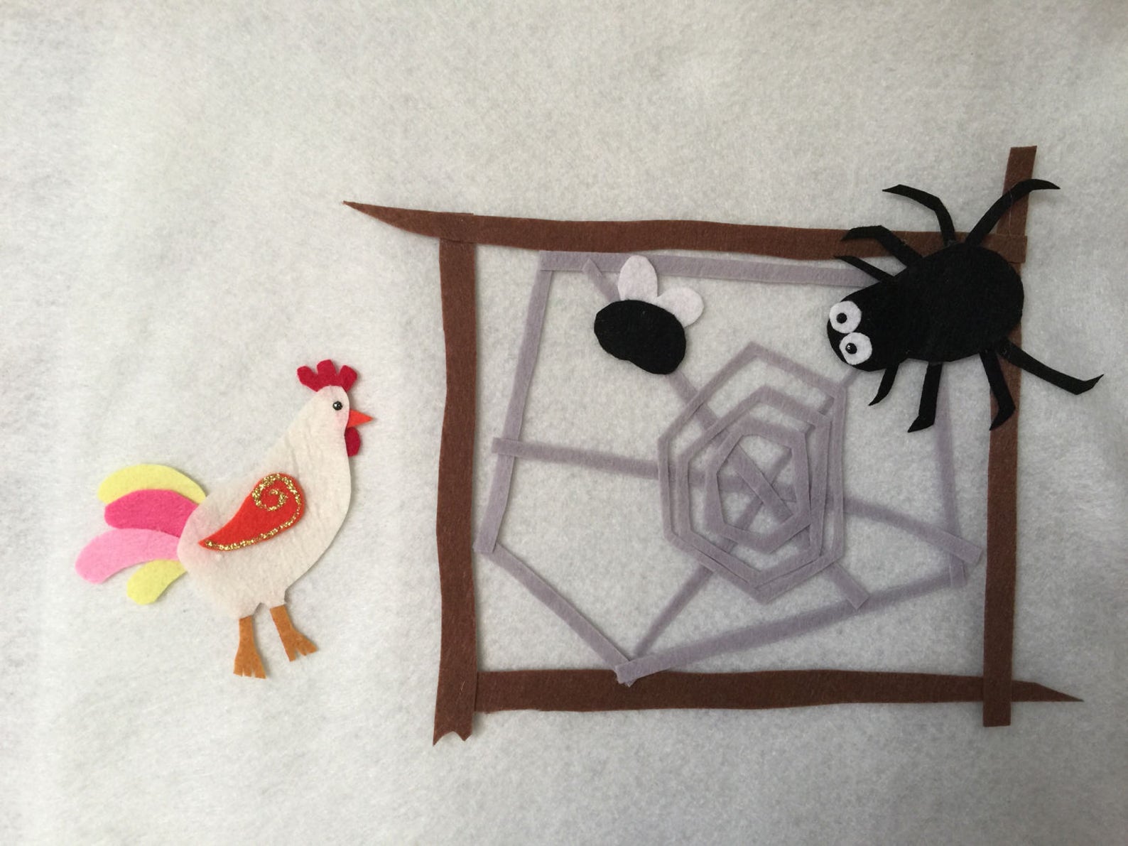 The Very Busy Spider Felt Board Story/flannel - Etsy