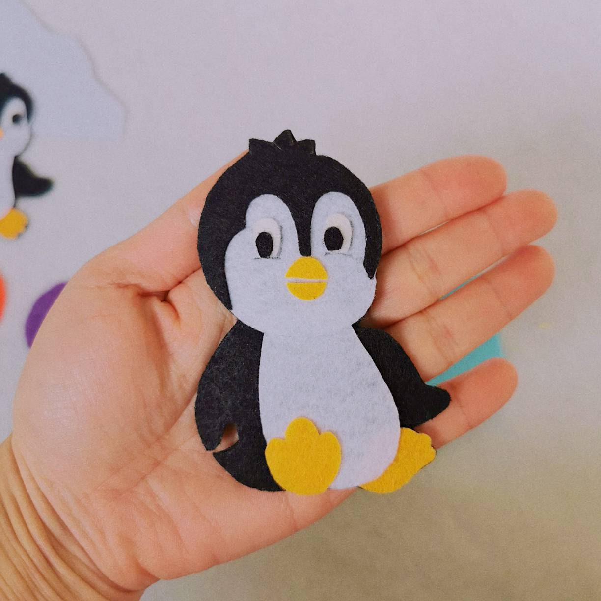 Five Little Penguins Felt Story/circle Time/winter Theme | Etsy