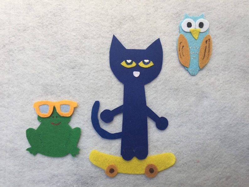 Pete the Cat and His Magic Sunglasses Felt Board Story/Circle | Etsy