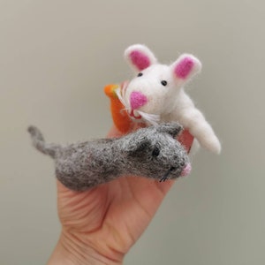 Little Bunny Foo Foo Finger Puppet Set/felt Story/nursery Rhyme/pretend ...
