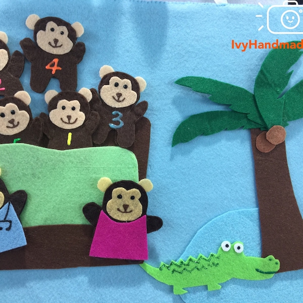 Five Little Monkeys - Etsy