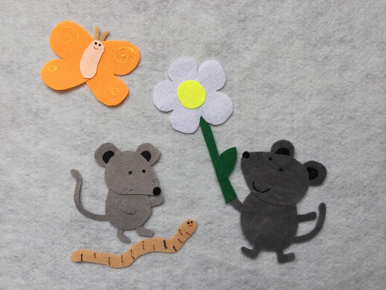 Mouse's First Spring Felt Story/season Flannel - Etsy