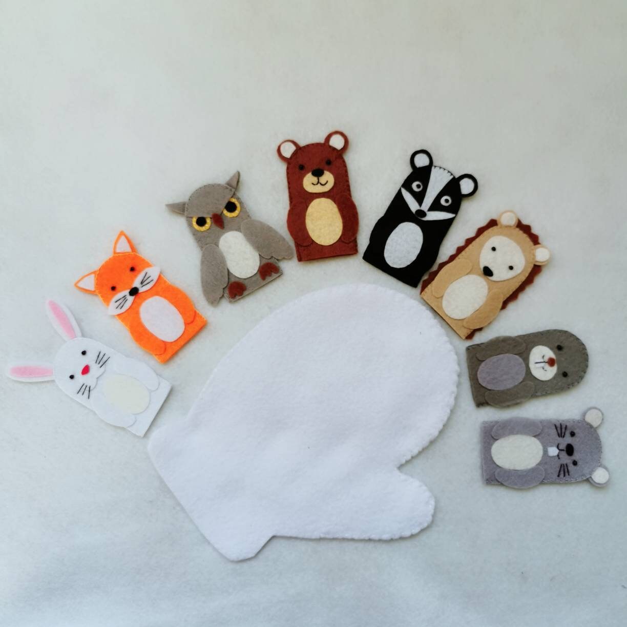 The Mitten Flannel Felt Story/preschool Flannel Board/finger - Etsy Canada