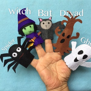 Halloween Felt Finger Puppet/big Pumpkin Story Telling Prop/witch ...