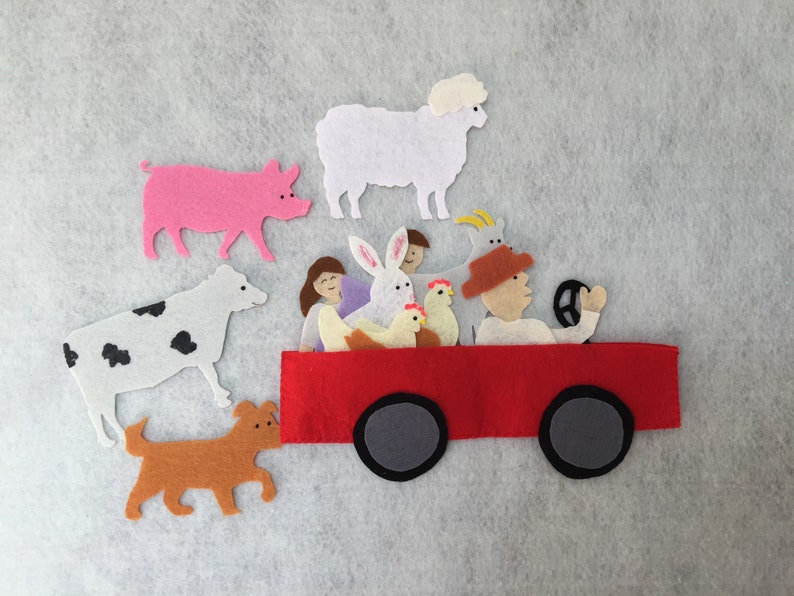 Mr Gumpy's Motor Car Felt Story/flannel Felt - Etsy Canada