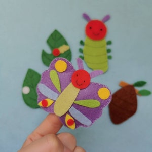 The Very Hungry Caterpillar Felt Food Set/finger Puppet/felt Board ...
