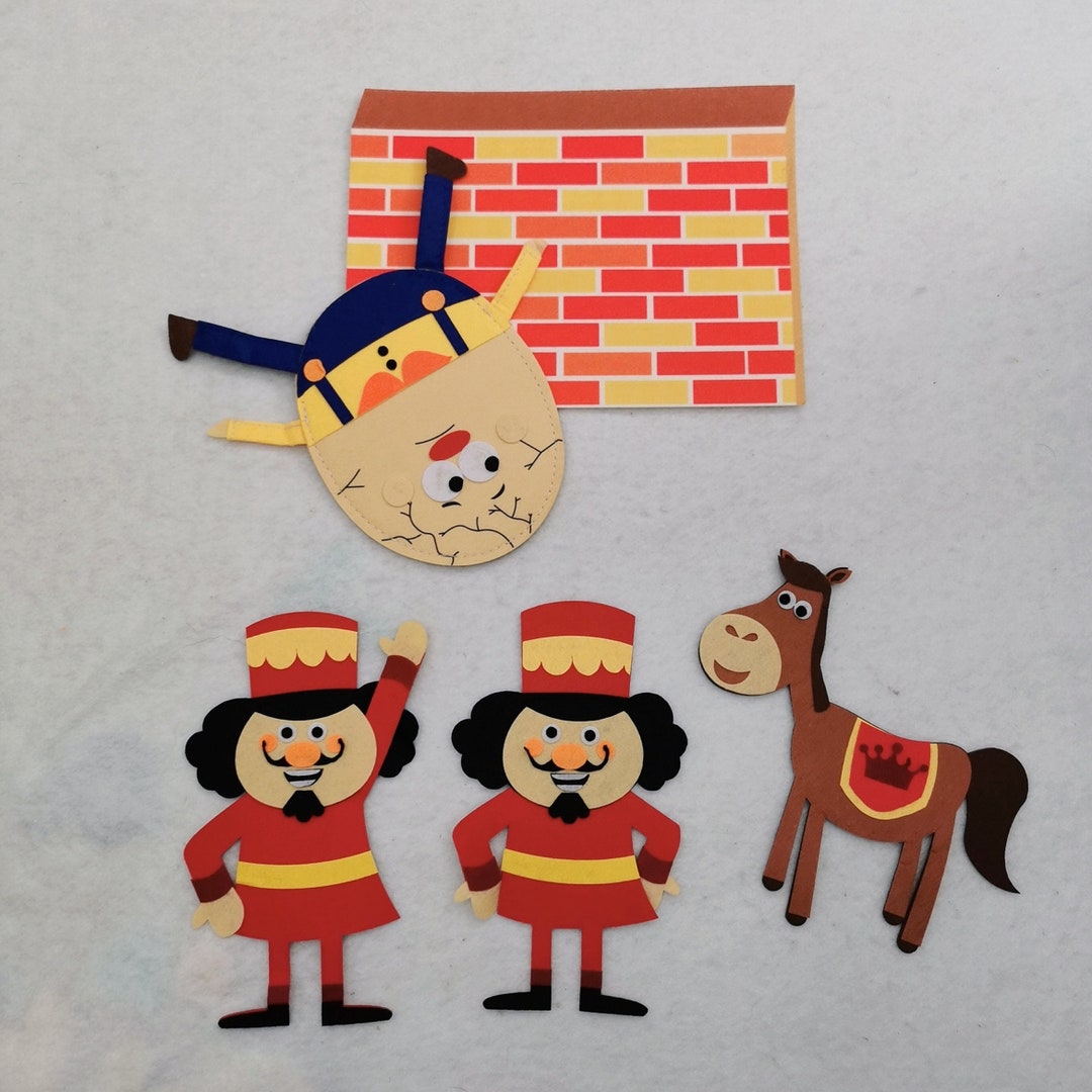 Humpty Dumpty Sat on a Wall Laser Cut Felt Story/hand Puppet/flannel ...