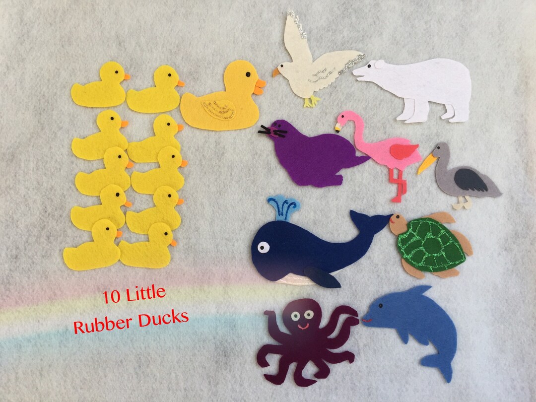 10 Little Rubber Ducks by Eric Carle Felt Board Story/flannel Board ...