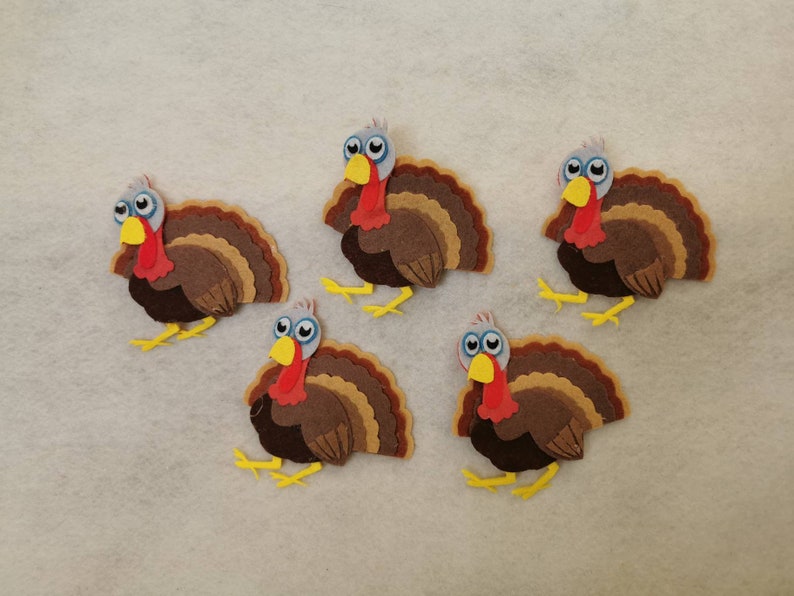 Five Fat Turkeys Flannel Board Felt Story Song/thanksgiving - Etsy