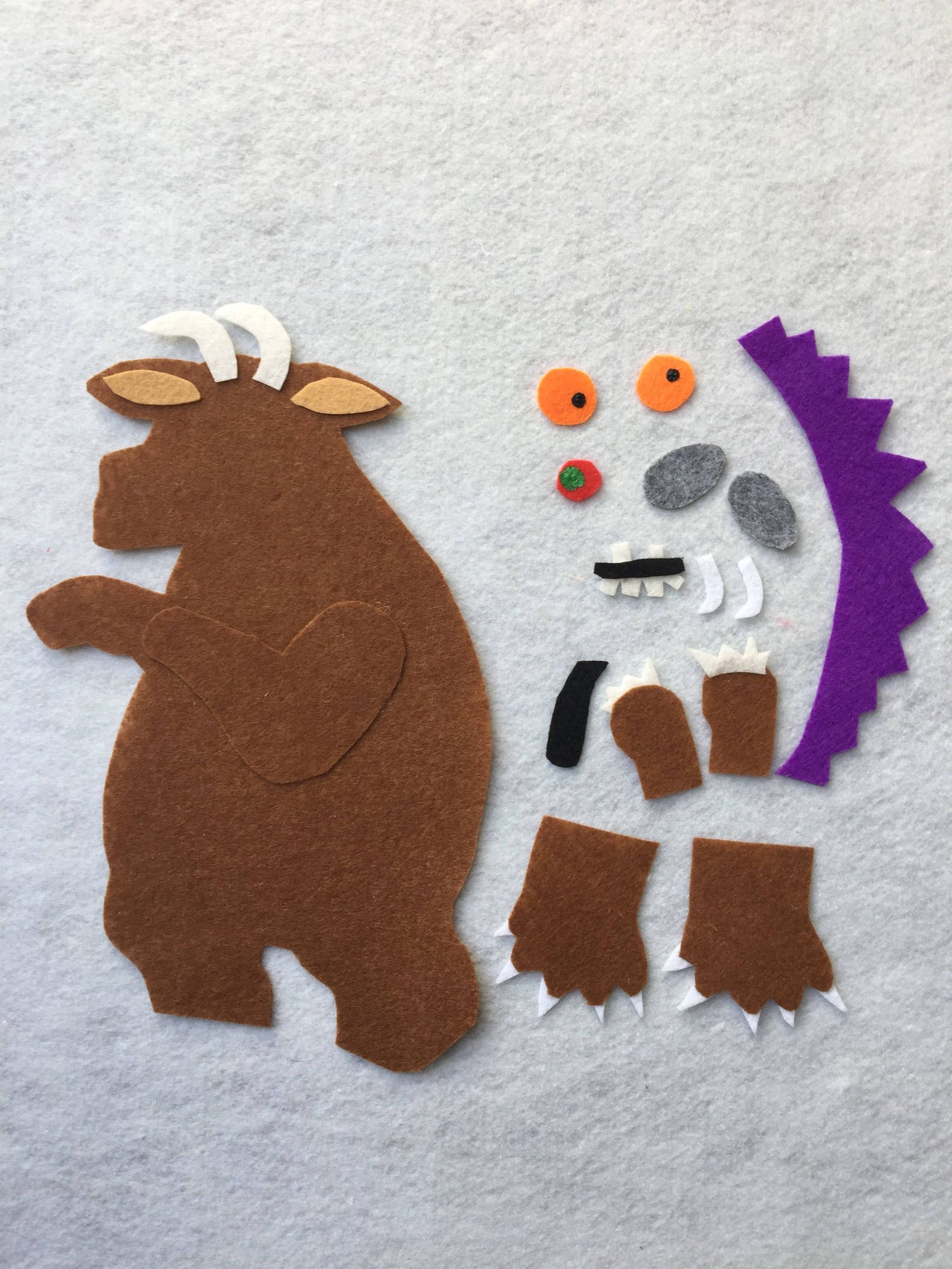 The Gruffalo Hand Puppet/flannel Board/felt | Etsy