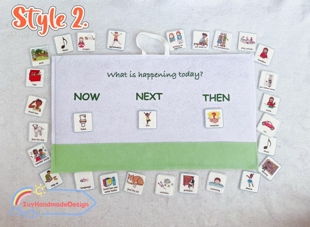 Planner Wall Hanging Chart Felt Board/routine Teaching Resource/daily ...