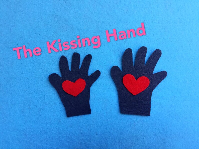 The Kissing Hand Felt/flannel Board Set/ece/preschool/circle | Etsy