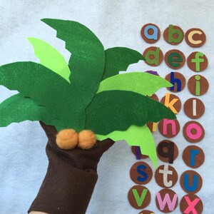 Chicka Chicka Boom Boom Felt / Flannel Board Story/alphabet Letters ...