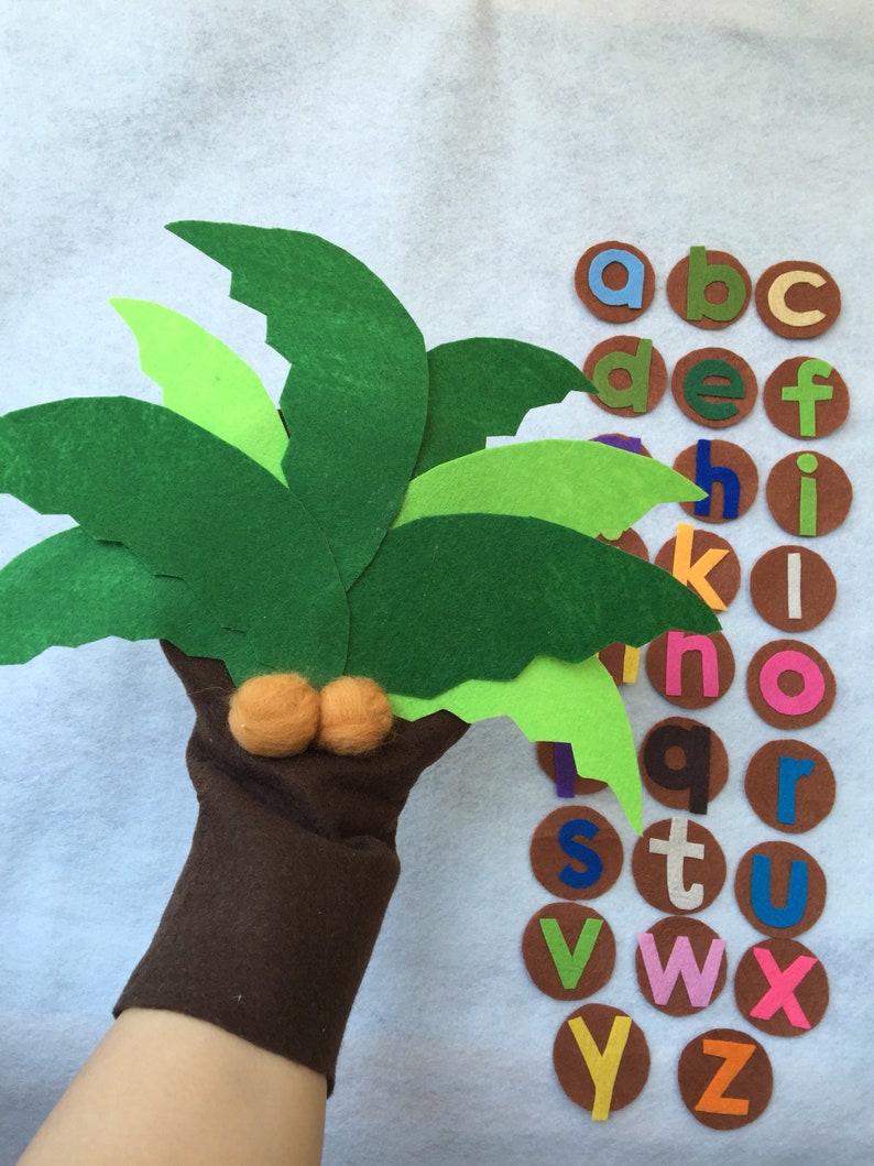 Chicka Chicka Boom Boom Felt / Flannel Board Story/alphabet Letters ...