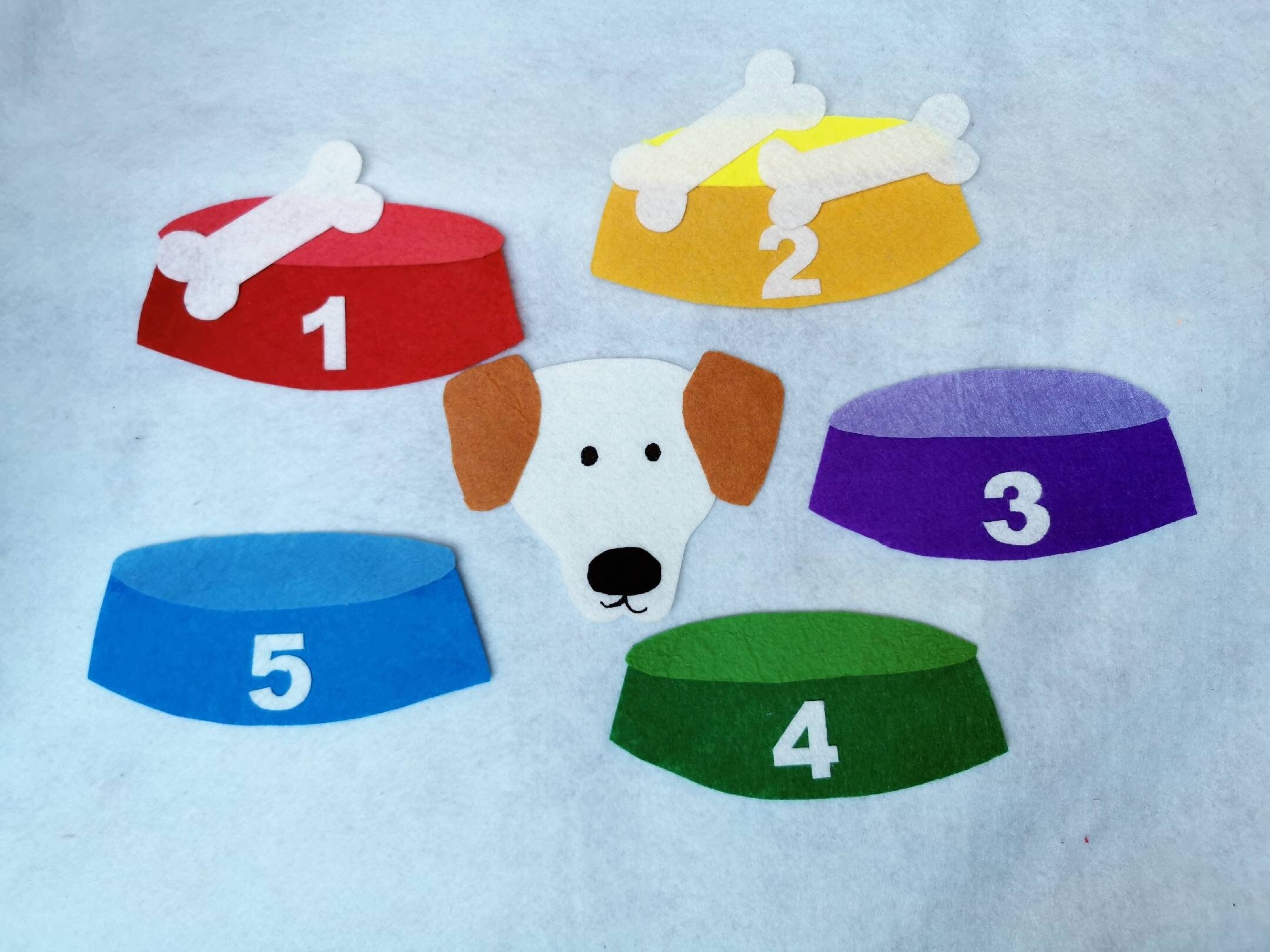 Dog Bones Felt Board Story/puppy Flannel | Etsy