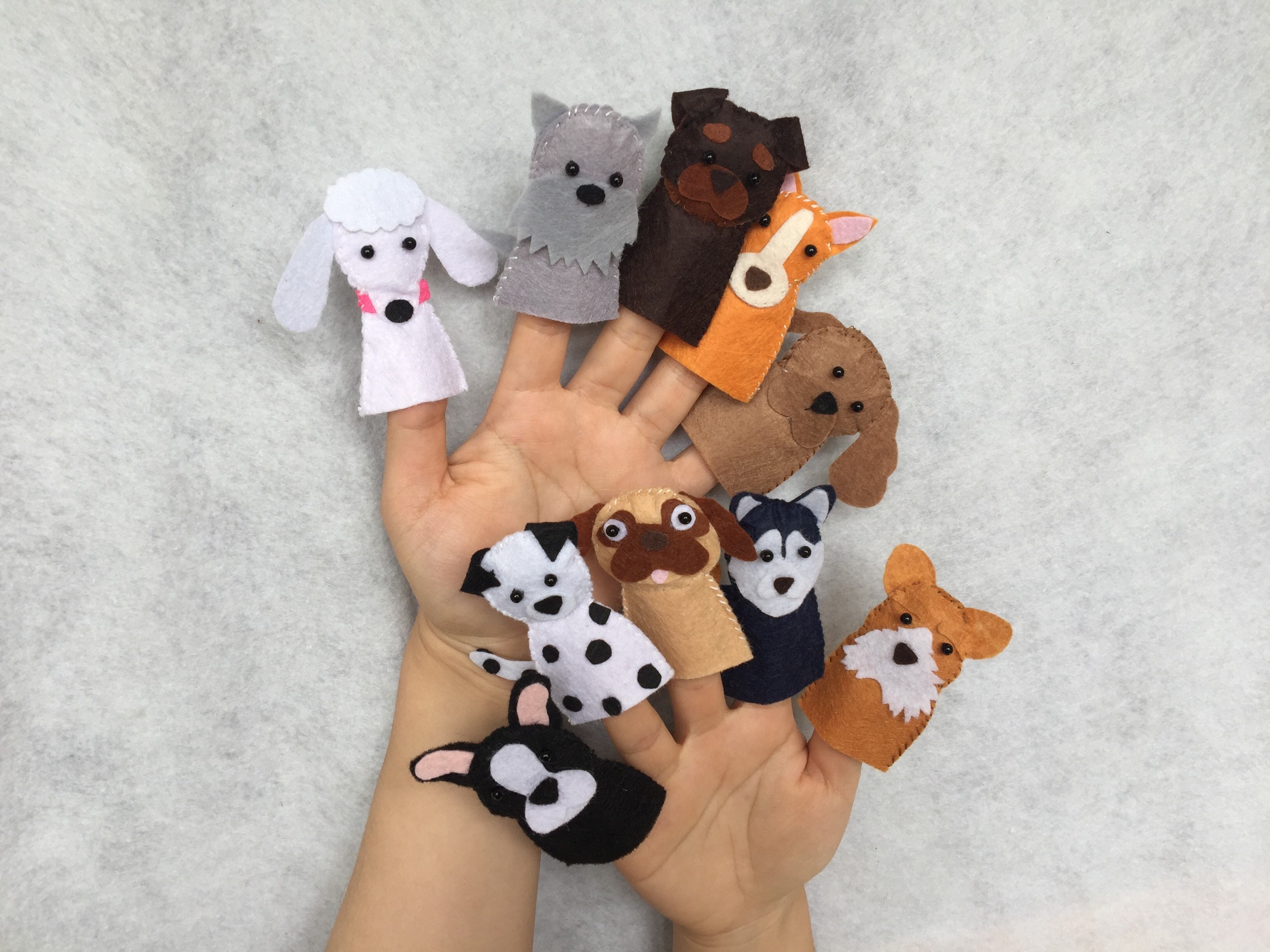 Dog Felt Finger Puppet/custom Your Dog/personalized - Etsy Canada