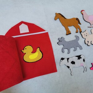 Who's Behind Barn Door Game/farm Animal Felt Board Story/flannel Board ...
