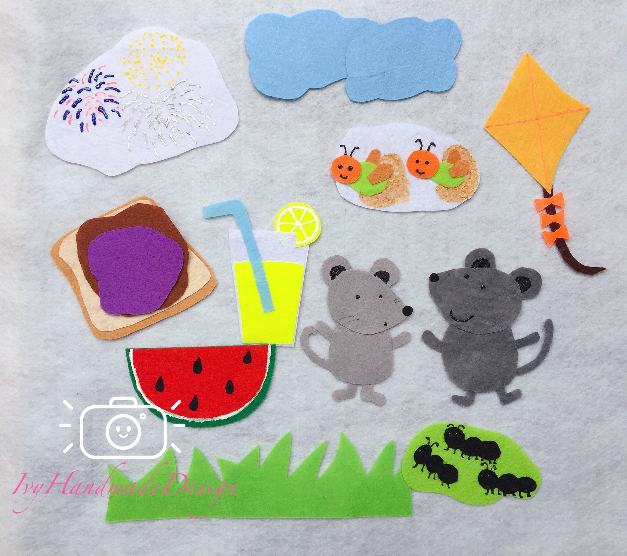 Mouse's First Summer Felt Story/season Flannel | Etsy