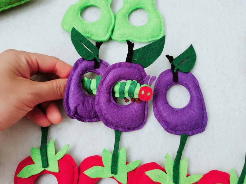 3D the Very Hungry Caterpillar Felt Food Set/felt - Etsy