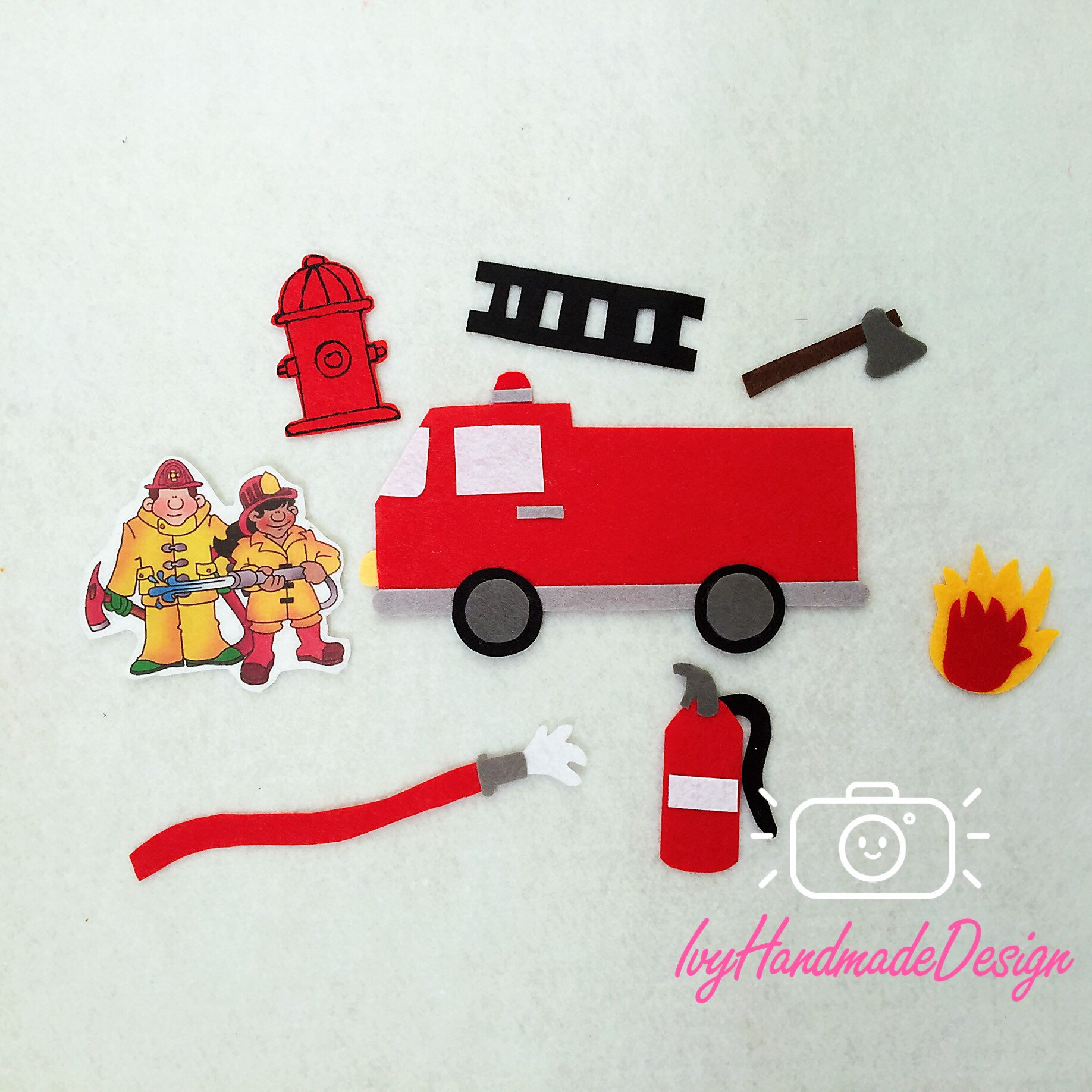 Fire Safety/felt Board Story/ece/preschool/circle Time/flannel - Etsy ...