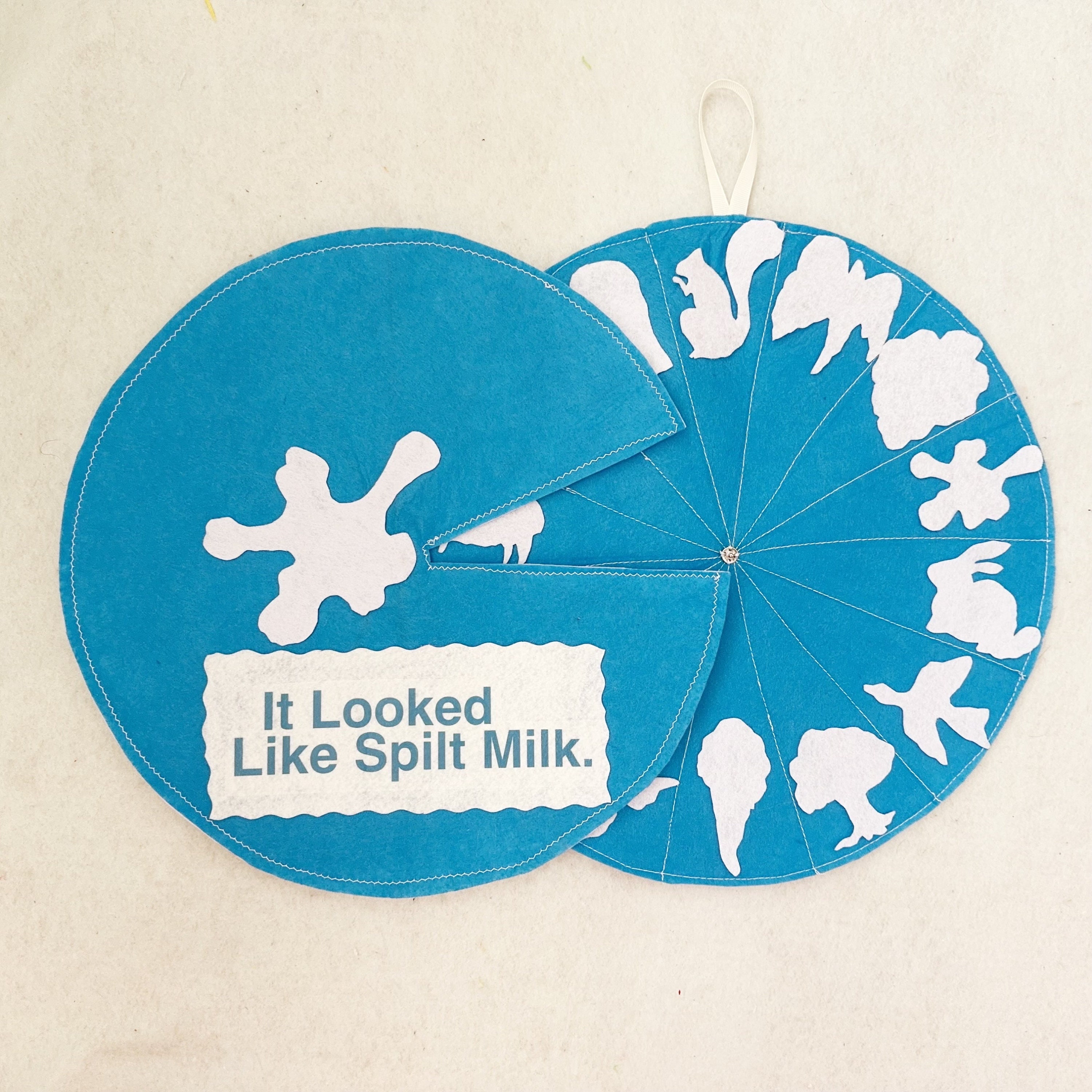 It Looked Like Spilt Milk Wheel Game/felt Board/circle Time/felt ...