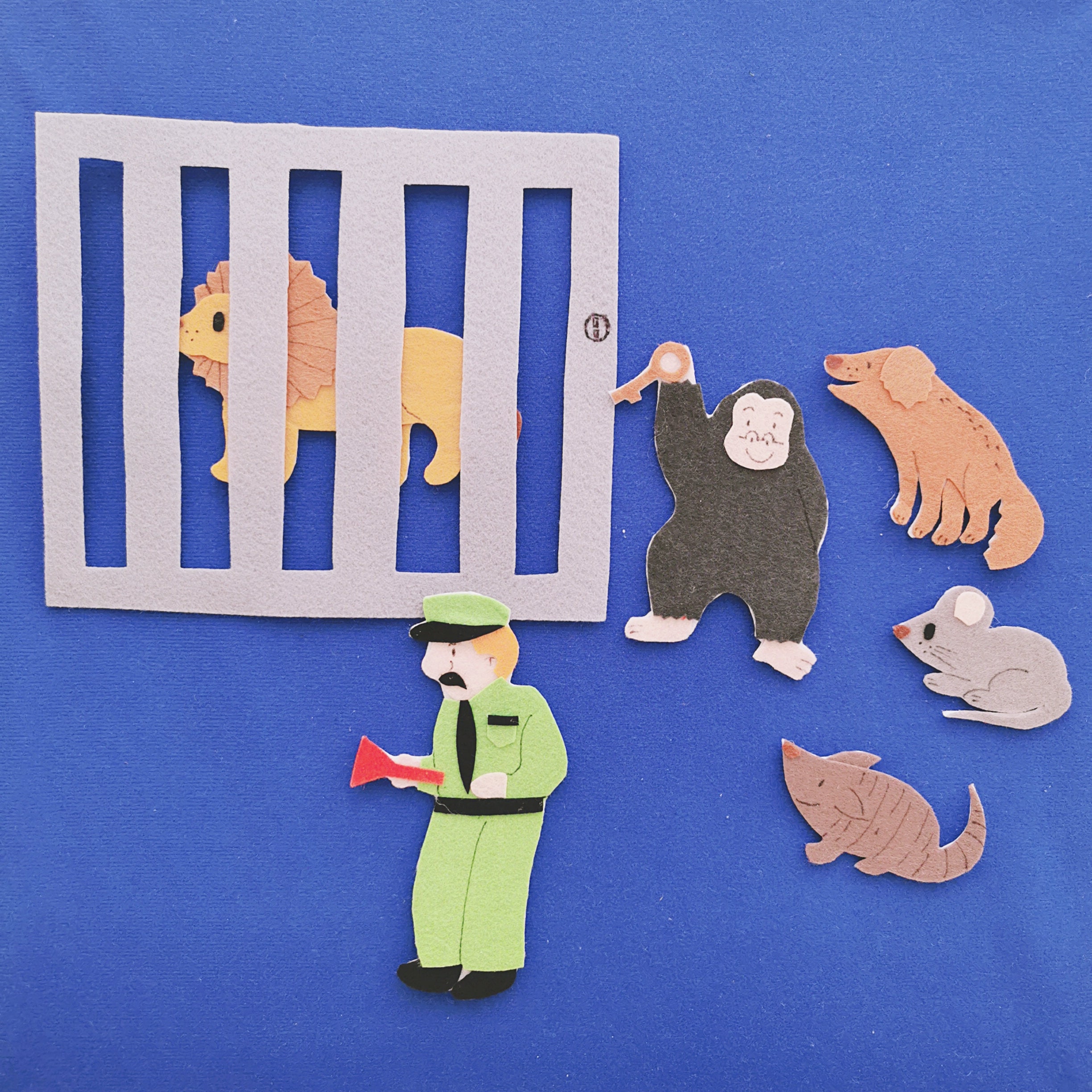 Good Night Gorilla Felt Board Story/and Friends Say Goodnight - Etsy