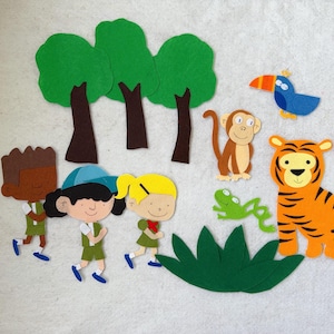 Walking in the Jungle Singalong Felt Story/flannel Board/circle Time ...