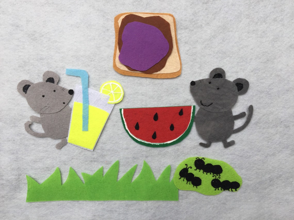 Mouse's First Summer Felt Story/season Flannel | Etsy