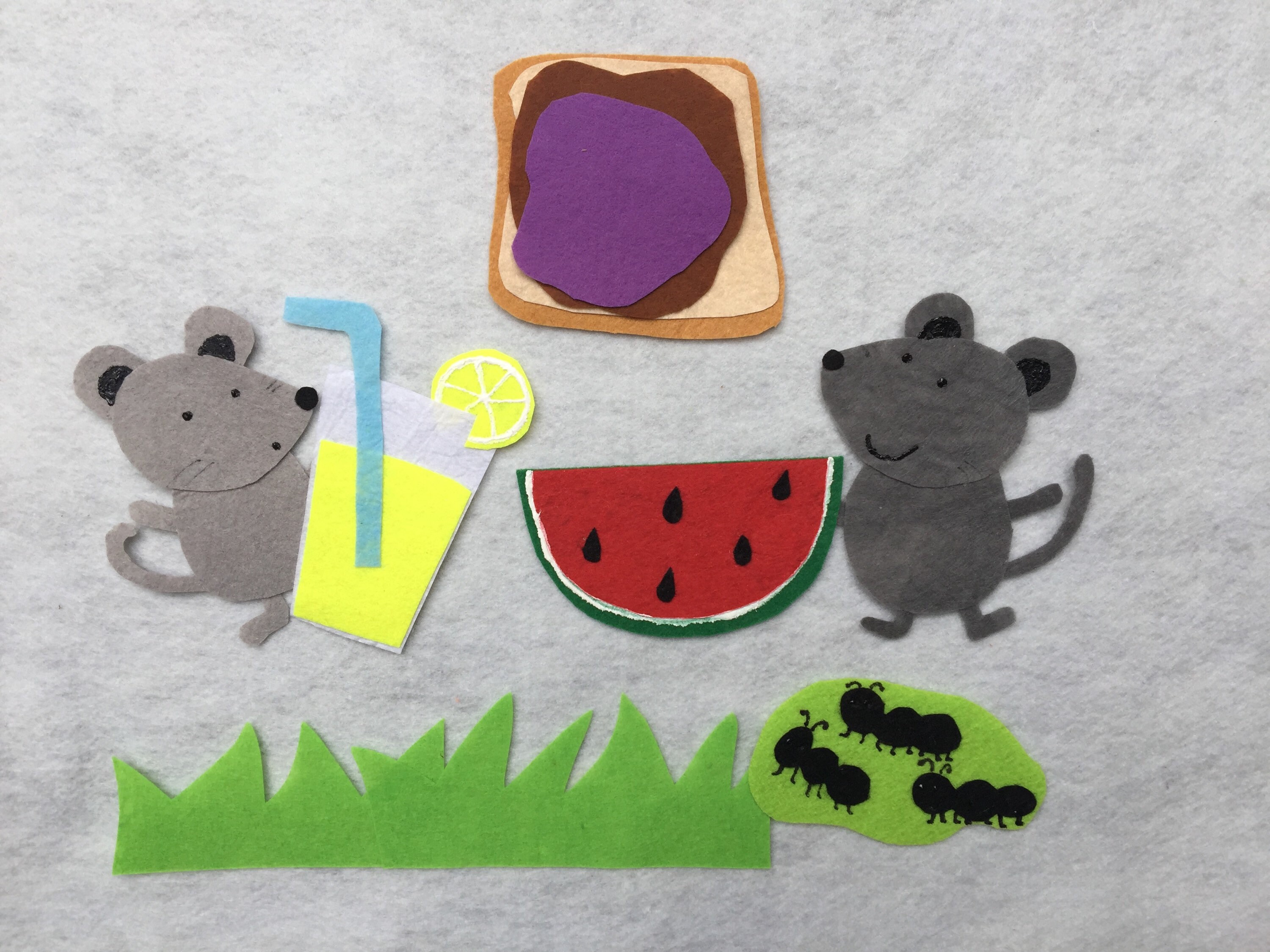 Mouse's First Summer Felt Story/season Flannel | Etsy