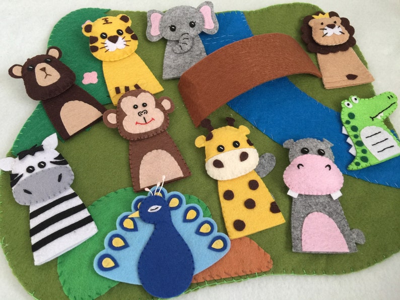 Zoo/jungle/forest/animal Finger Puppet Felt Story/australian Animal ...